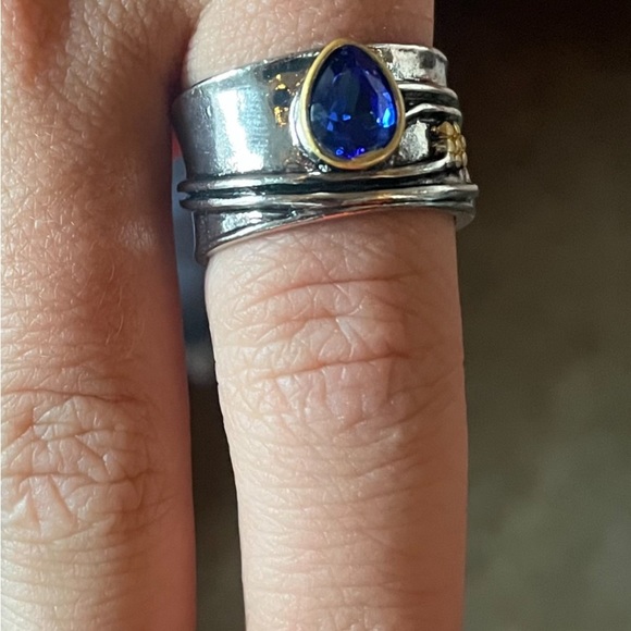 Jewelry | Blue Sapphire Ring Handcrafted Boho Sundance Yellowstone Tv ...
